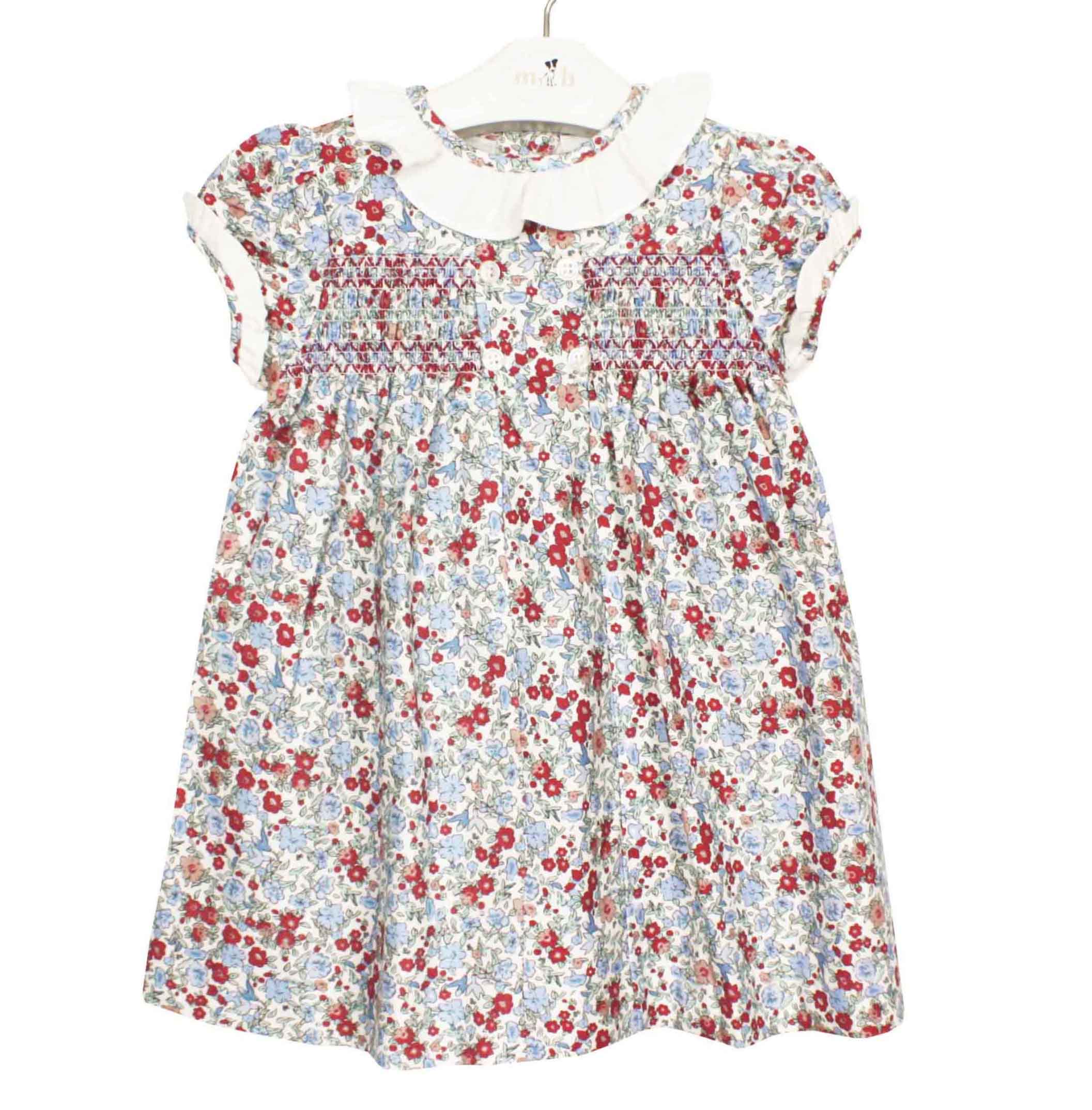 Inés dress blue flowers